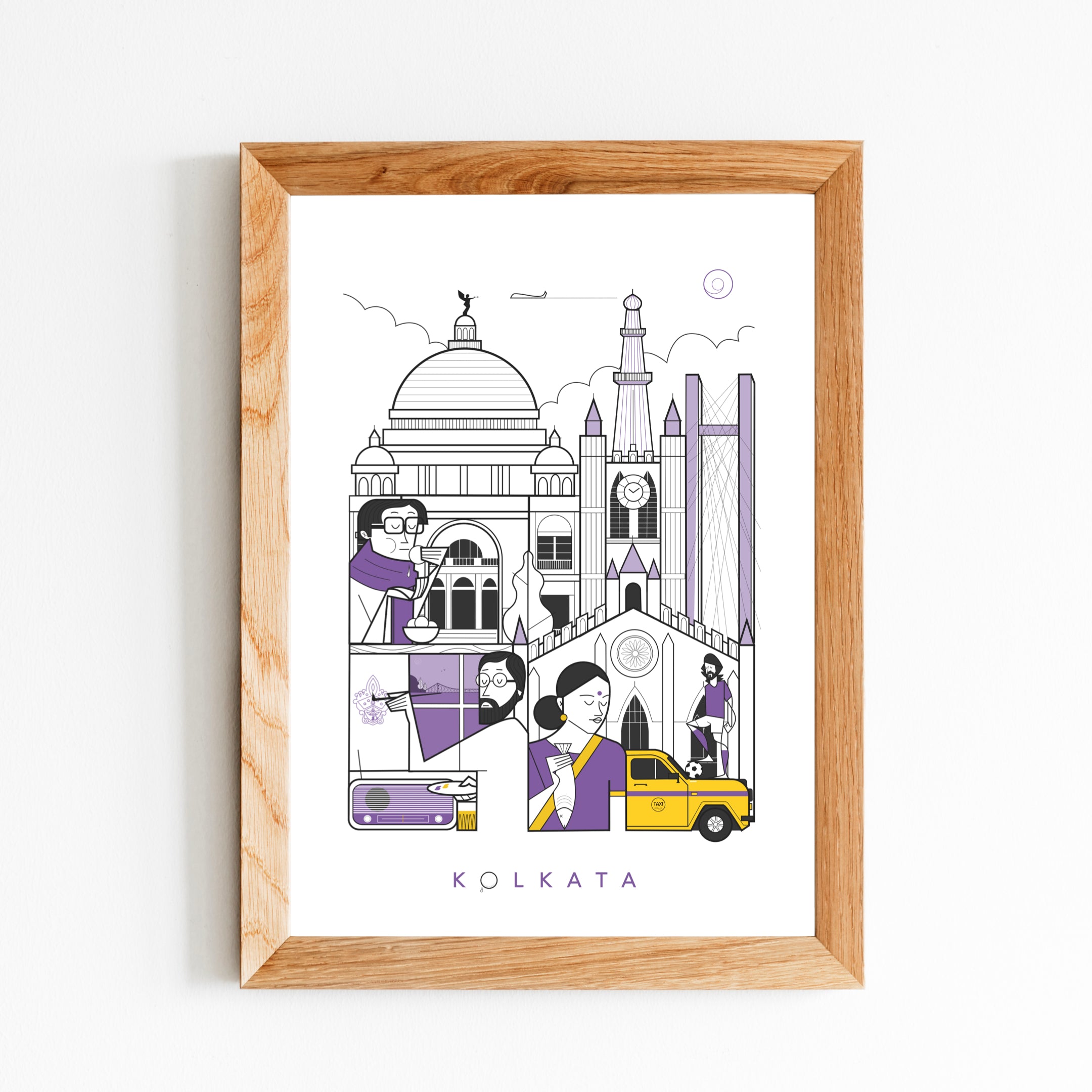 Kolkata Poster: Celebrate the City of Joy – monkart.co